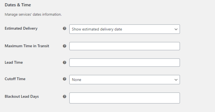 Estimated Delivery Time in FedEx for WooCommerce