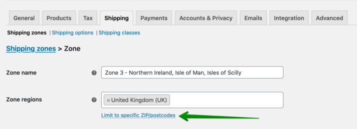 UK shipping zones configuration in WooCommerce ️ - Octolize