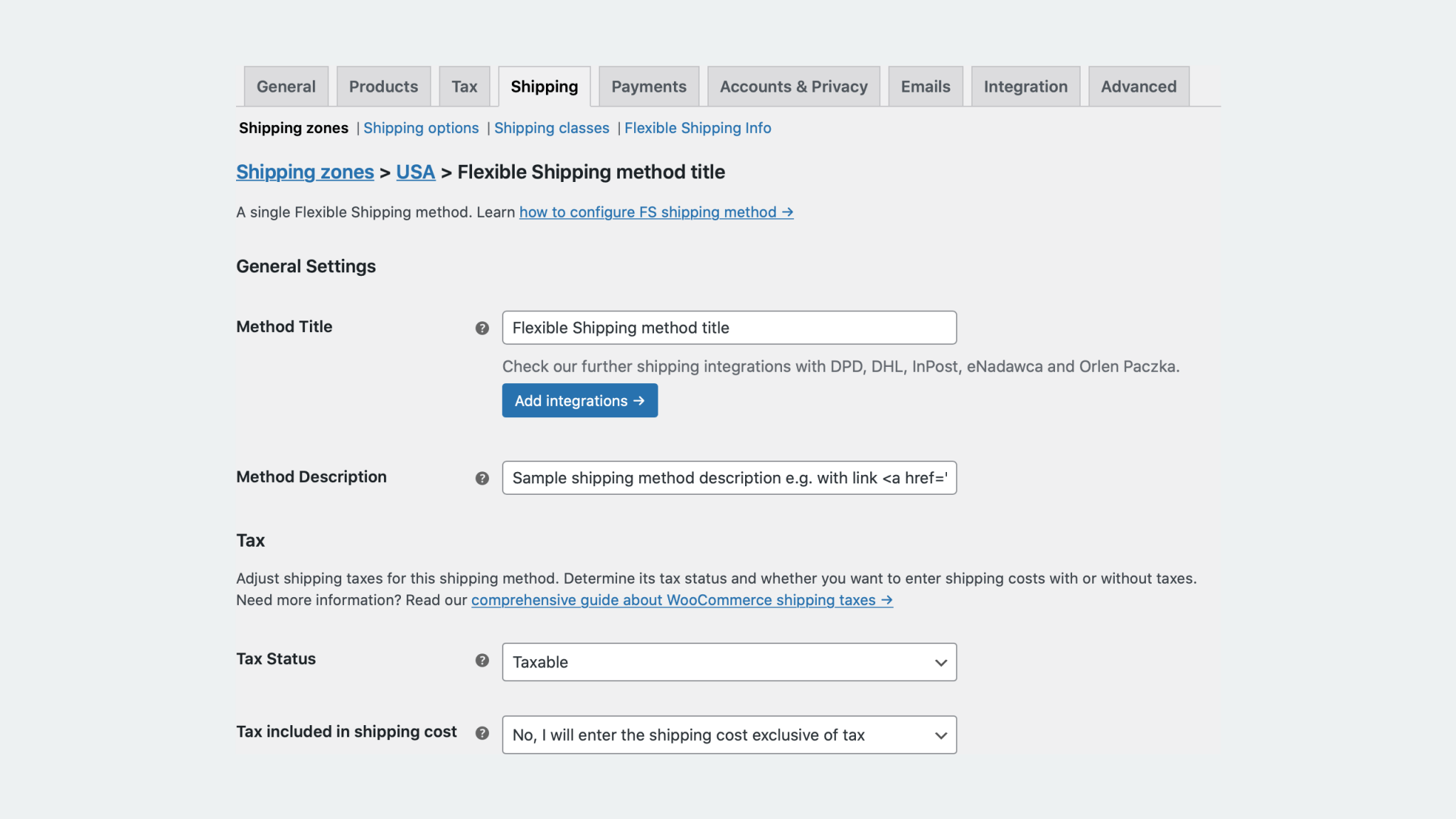 WooCommerce Table Rate Shipping - Flexible Shipping PRO
