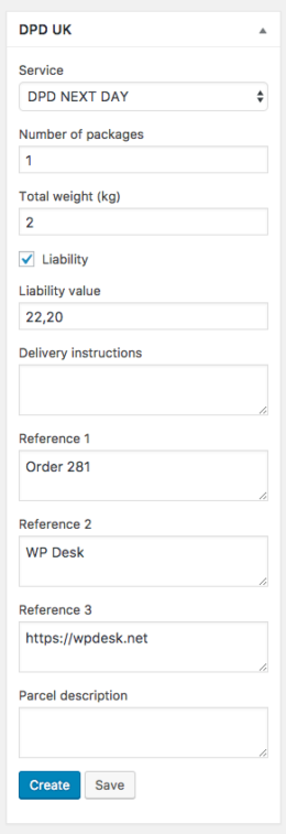 Create and Print DPD UK & DPD Local Shipping Labels in WooCommerce