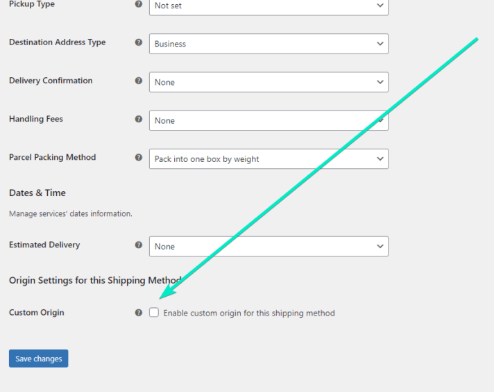 Multiple UPS Custom Origins for WooCommerce Shipping Zones