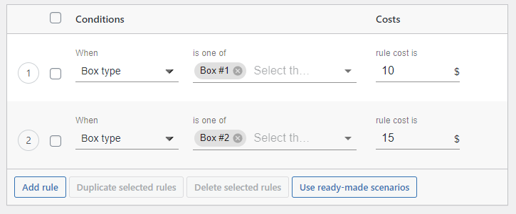 How To Set Woocommerce Shipping Rates Based On Boxes