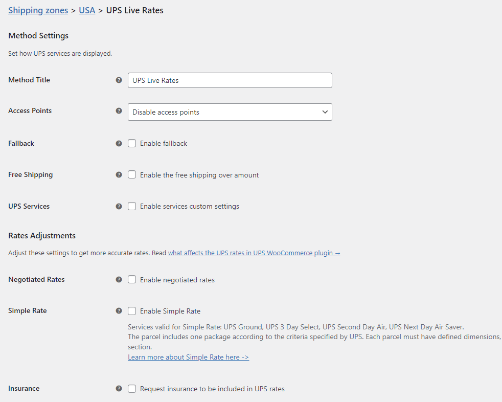 Multiple UPS Custom Origins for WooCommerce Shipping Zones