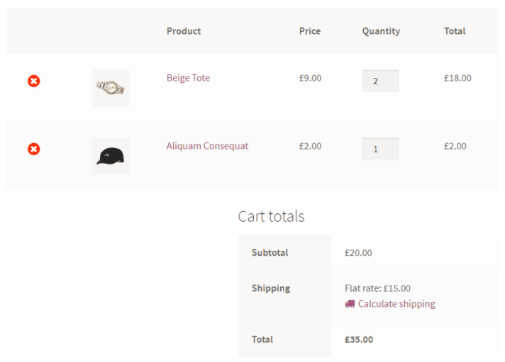 Shipping classes in WooCommerce