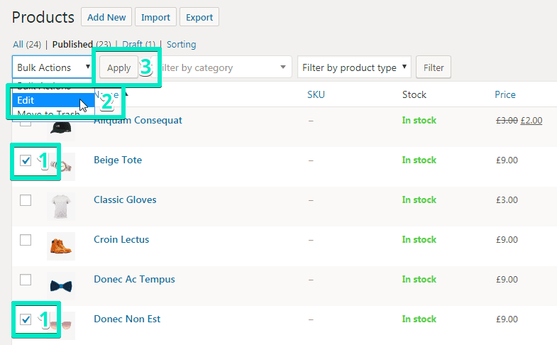 Shipping classes in WooCommerce
