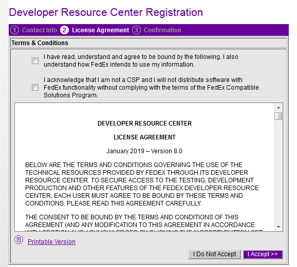 Fedex How To Get The Api Key