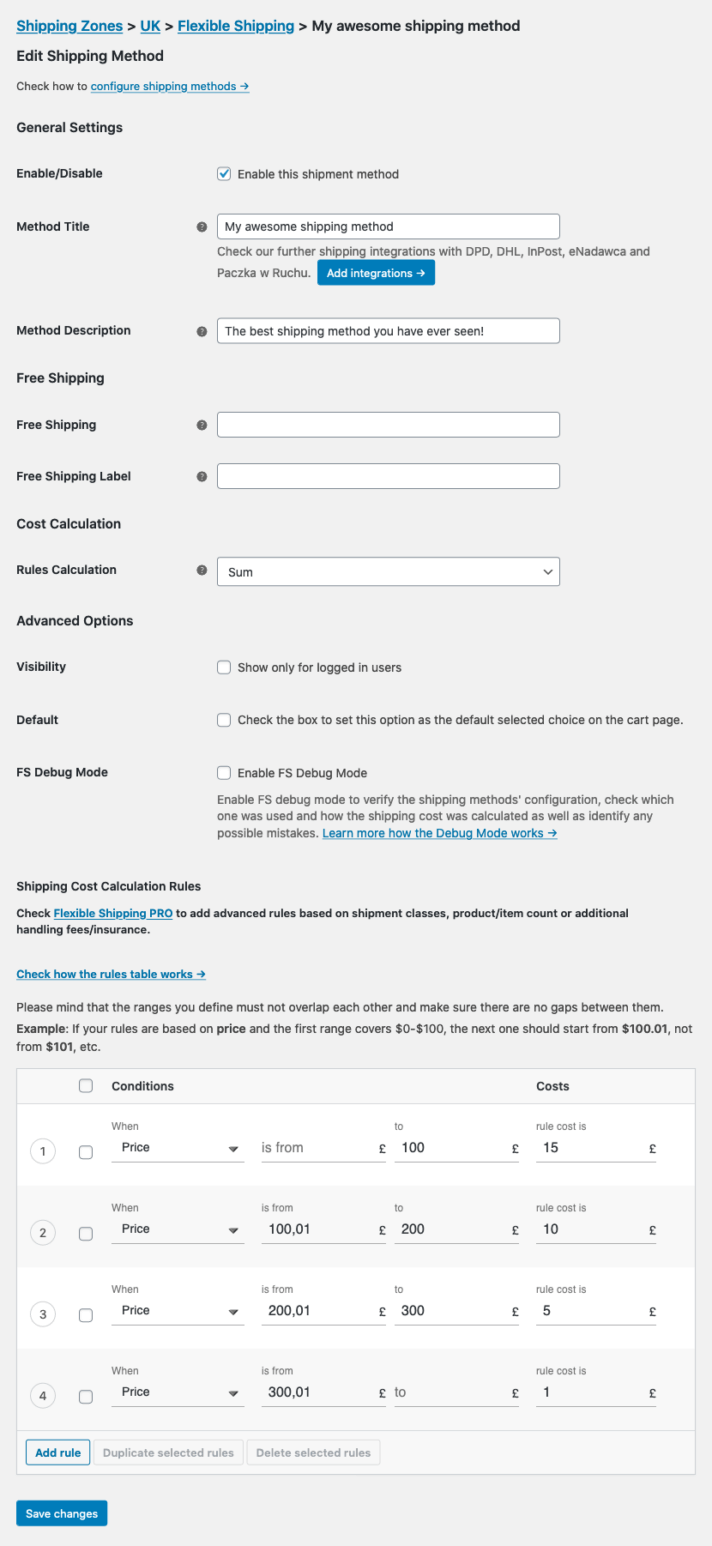 Woocommerce Shipping By Cart Total 🛒 Method By Octolize