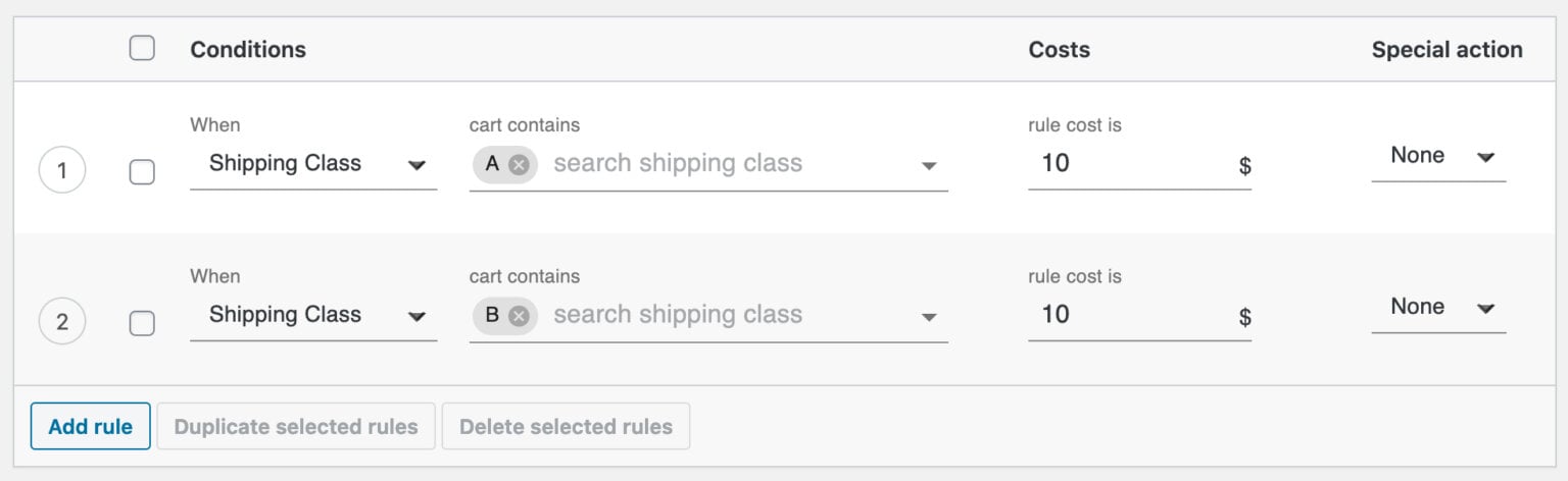 Combined shipping classes in Flexible Shipping plugin - guide by Octolize ️