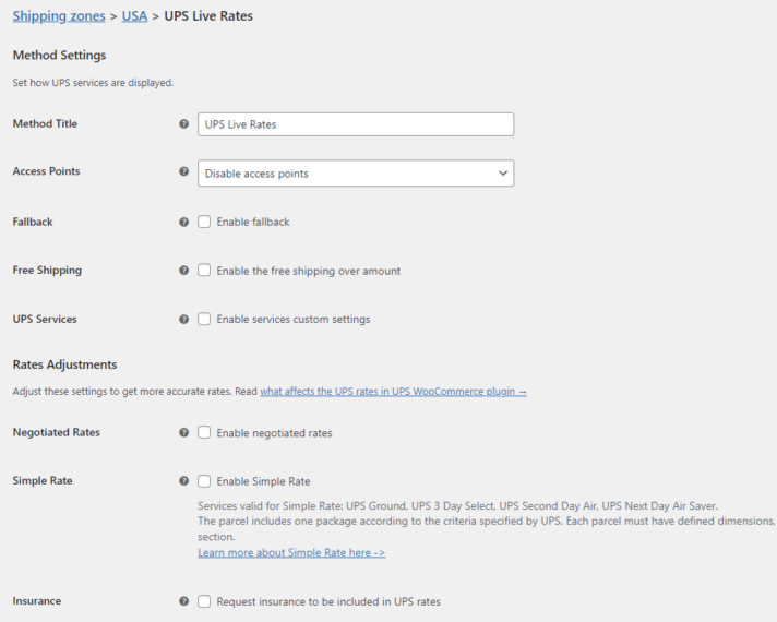 Multiple UPS Custom Origins for WooCommerce Shipping Zones