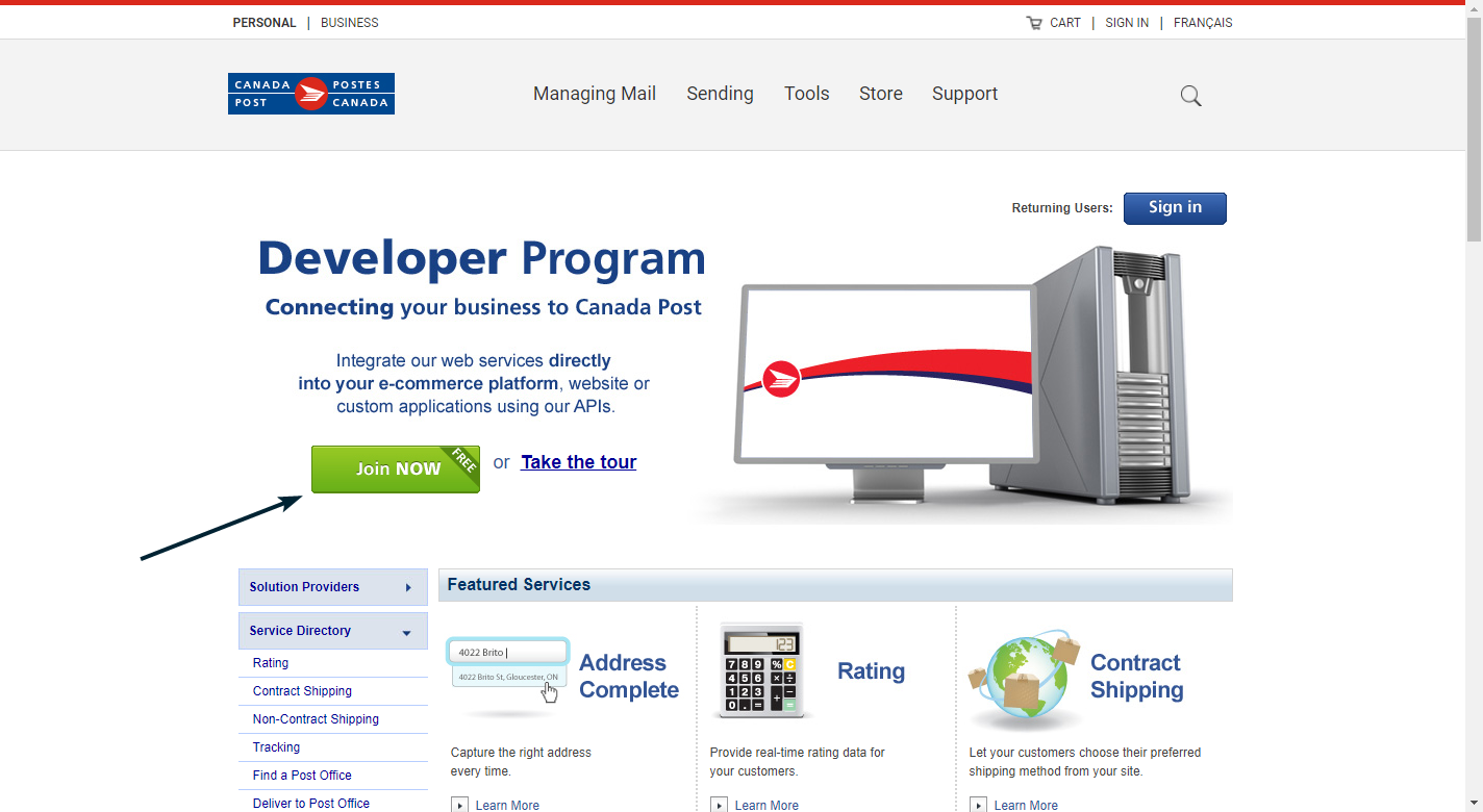 Canada Post - How to create an account?