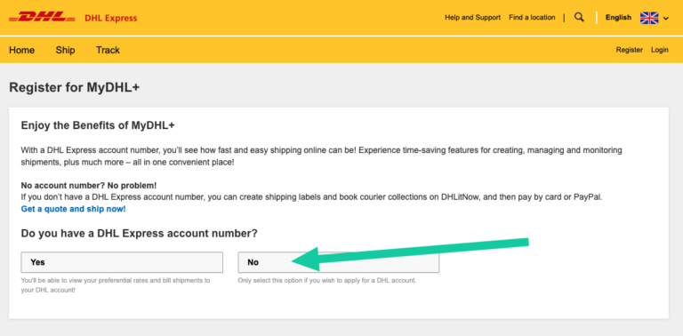 DHL Express – How to register an account?