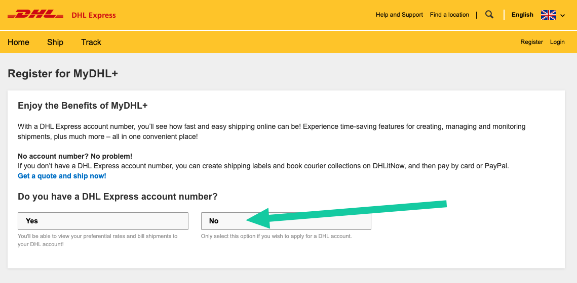 DHL Express – How to register an account?