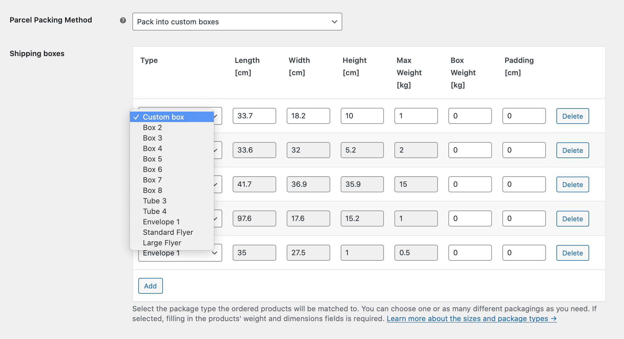 DHL Express - General Settings