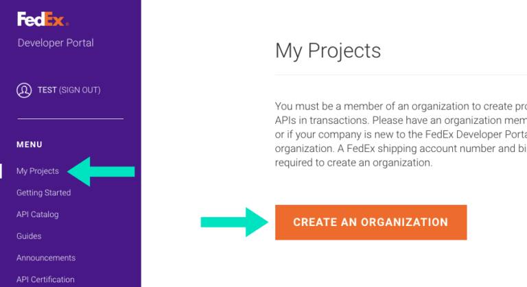 FedEx - How to get the REST API key?