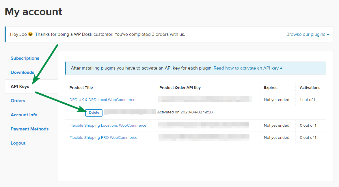 How To Activate The Octolize Plugins Subscription Api Key