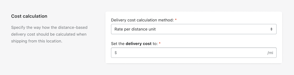 Octolize Distance Based Rates App Configuration