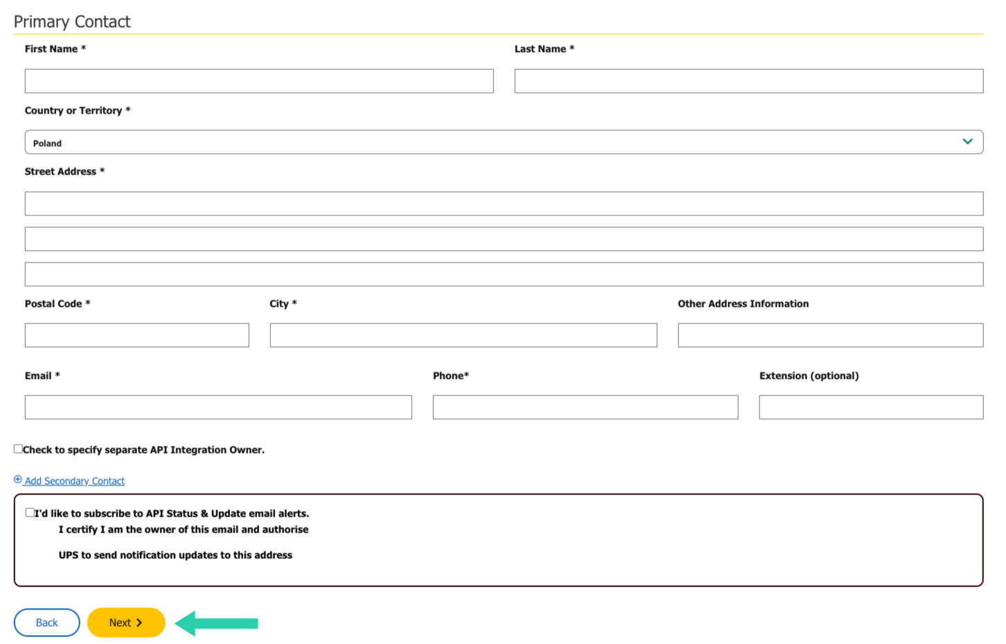 UPS - General Settings