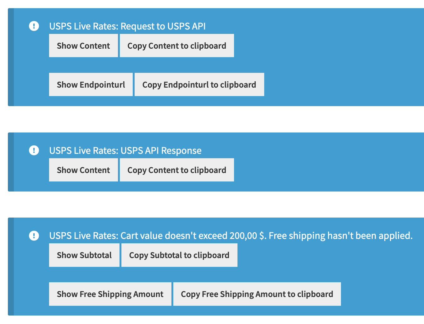USPS - General Settings