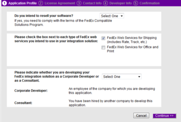 FedEx - How to get the API key?