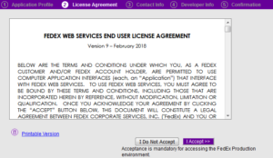 FedEx - How to get the API key?